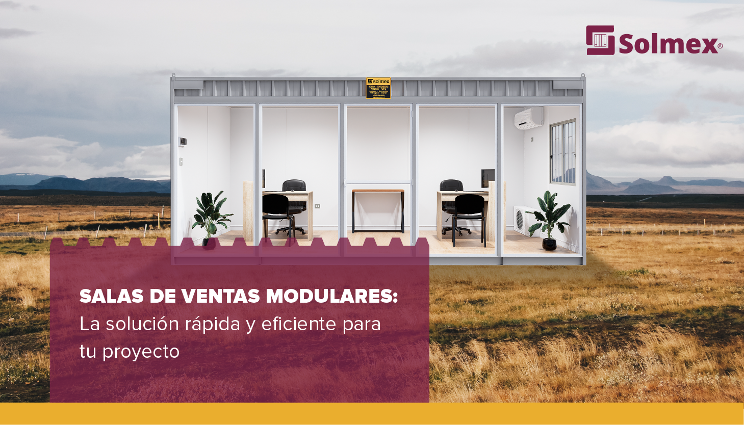 Salas de ventas modulares: La solución rápida y eficiente para tu proyecto - Solmex